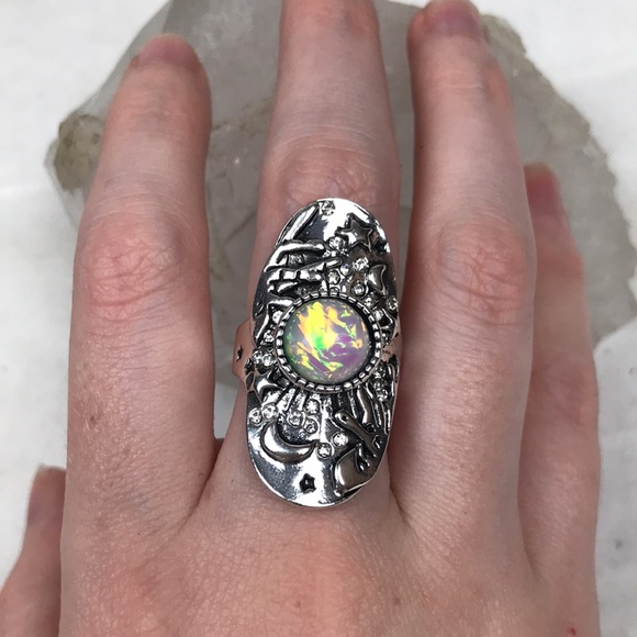 Hand Crafted | Jewelry | 3 For 3 Sterling Silver Moonstone Accent Ring ...